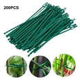 200 Pieces Adjustable Plant Ties Flexible Garden Plant Ties, Green ...