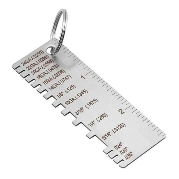 Wire/Metal Sheet Thickness Gauge Stainless Steel Welding Gage Plated ...