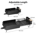 Dish Drying Rack Black Stainless Steel Expandable for Kitchen Counter ...