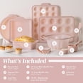 17-Piece Silicone Baking Pan Set with Non-Stick Muffin Pans, Sturdy ...