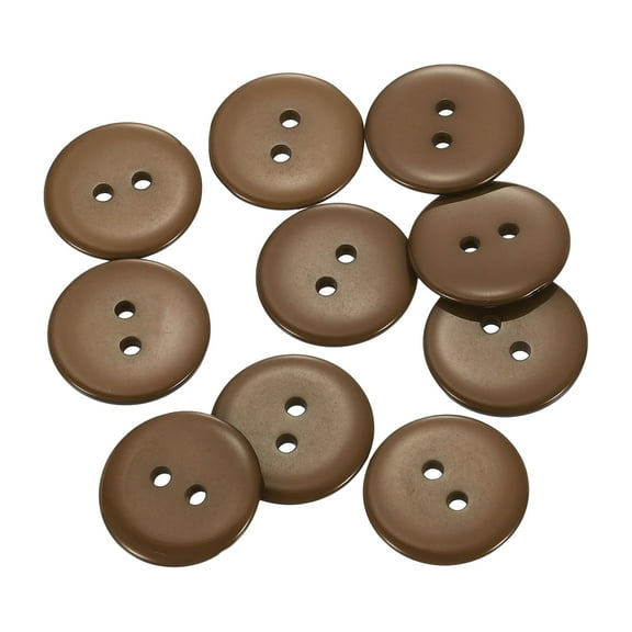 Uxcell 10Pcs Sewing Button 1"(25mm) 2 Holes Resin Round Craft ...