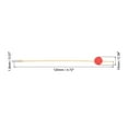 Bamboo Cocktail Toothpicks Red Flat Round Drink Picks Skewer Sticks ...