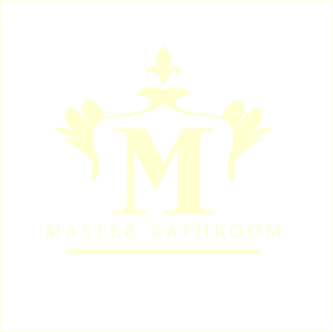 Master Bathroom Vinyl Decal - Large - Ivory - Walmart.com