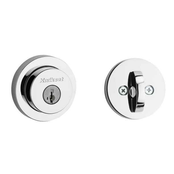 Kwikset 158 Milan Deadbolt Lock, puerta de entrada frontal con llave ...