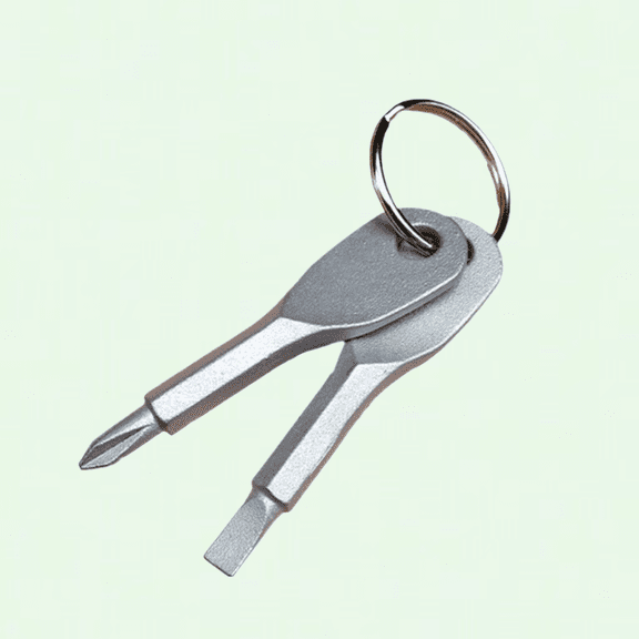 2pcs Screwdriver Key Stainless Steel Multifunction Screw Driver ...