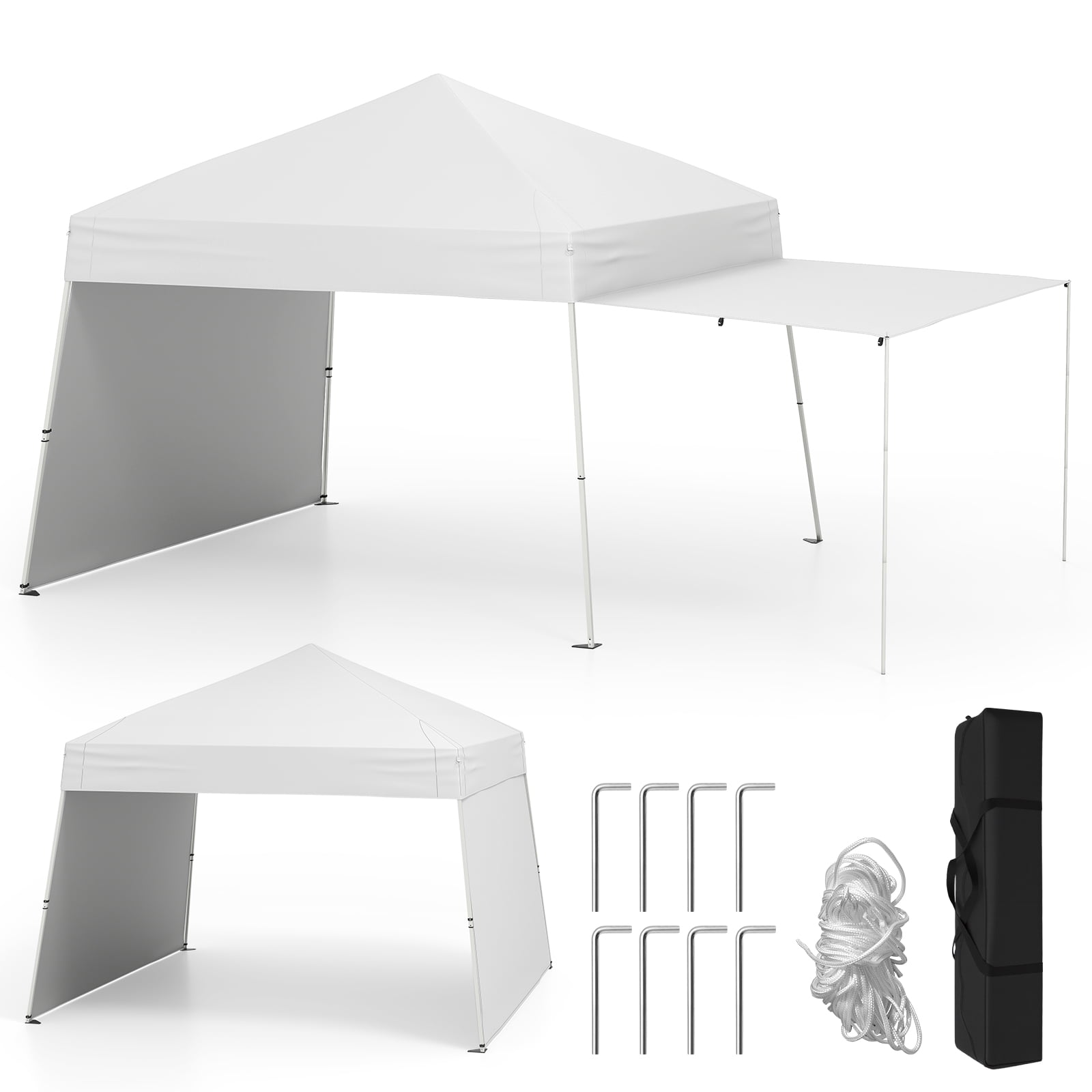 Click here for Gymax 14 X 9.2 Ft Pop Up Canopy Tent W/ 2 Converti... prices