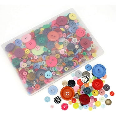 Gwen Studios Plastic Sewing Buttons Value Pack, 7 oz., Assorted Sizes ...