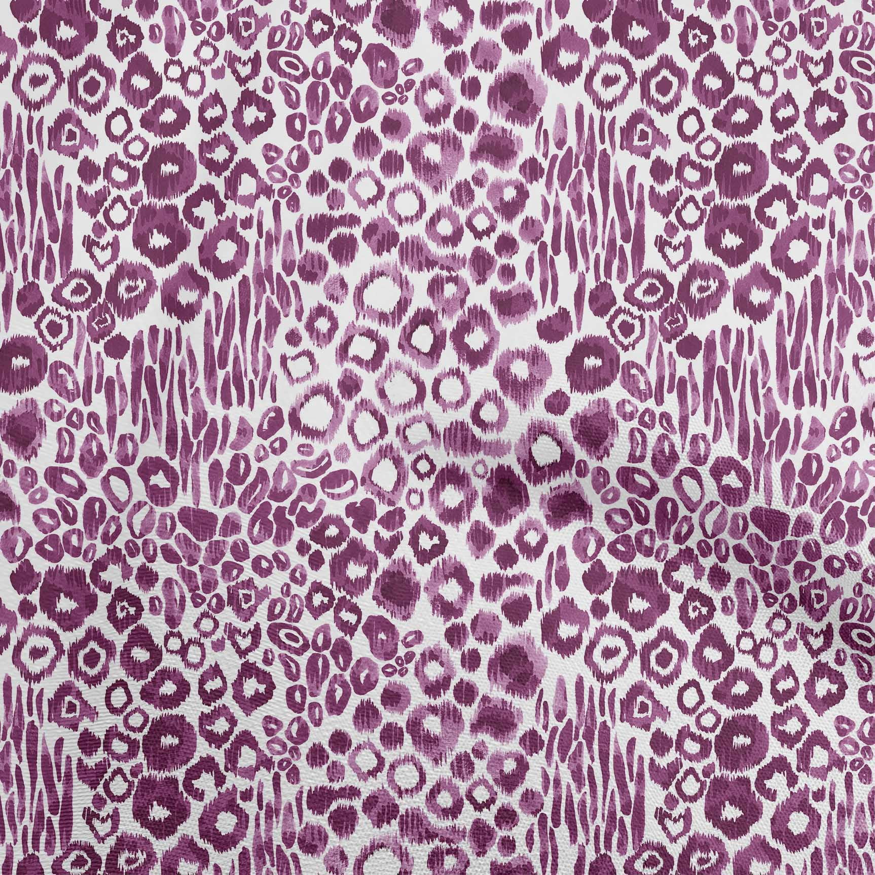 oneOone Viscose Chiffon Dark Magenta Fabric Animal Skin Diy Clothing ...
