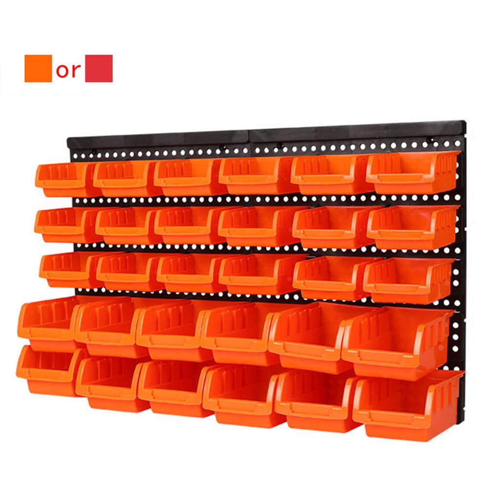 Wall Mount Parts Rack, Wall Mounted Storage Bins Parts Rack, Storage ...