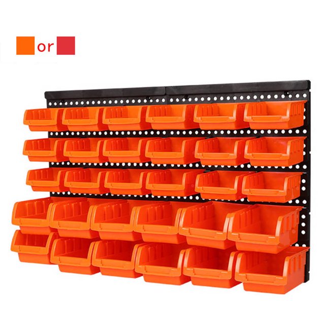 Wall Mount Parts Rack, Wall Mounted Storage Bins Parts Rack, Storage ...