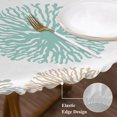 Abstract Dandelion Spring Floral Round Fitted Tablecloth with Elastic ...
