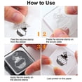 1 Sheet PVC Plastic Stamps for DIY Scrapbooking Photo Album Decorative ...