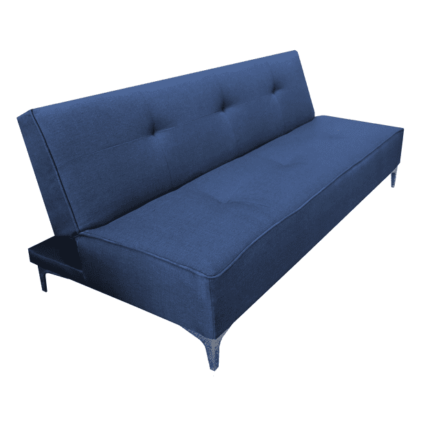 Sofa Cama Reclinable El Bazar Store Milo Azul Marino, Futon 3 posiciones, Sala, Love seat ...