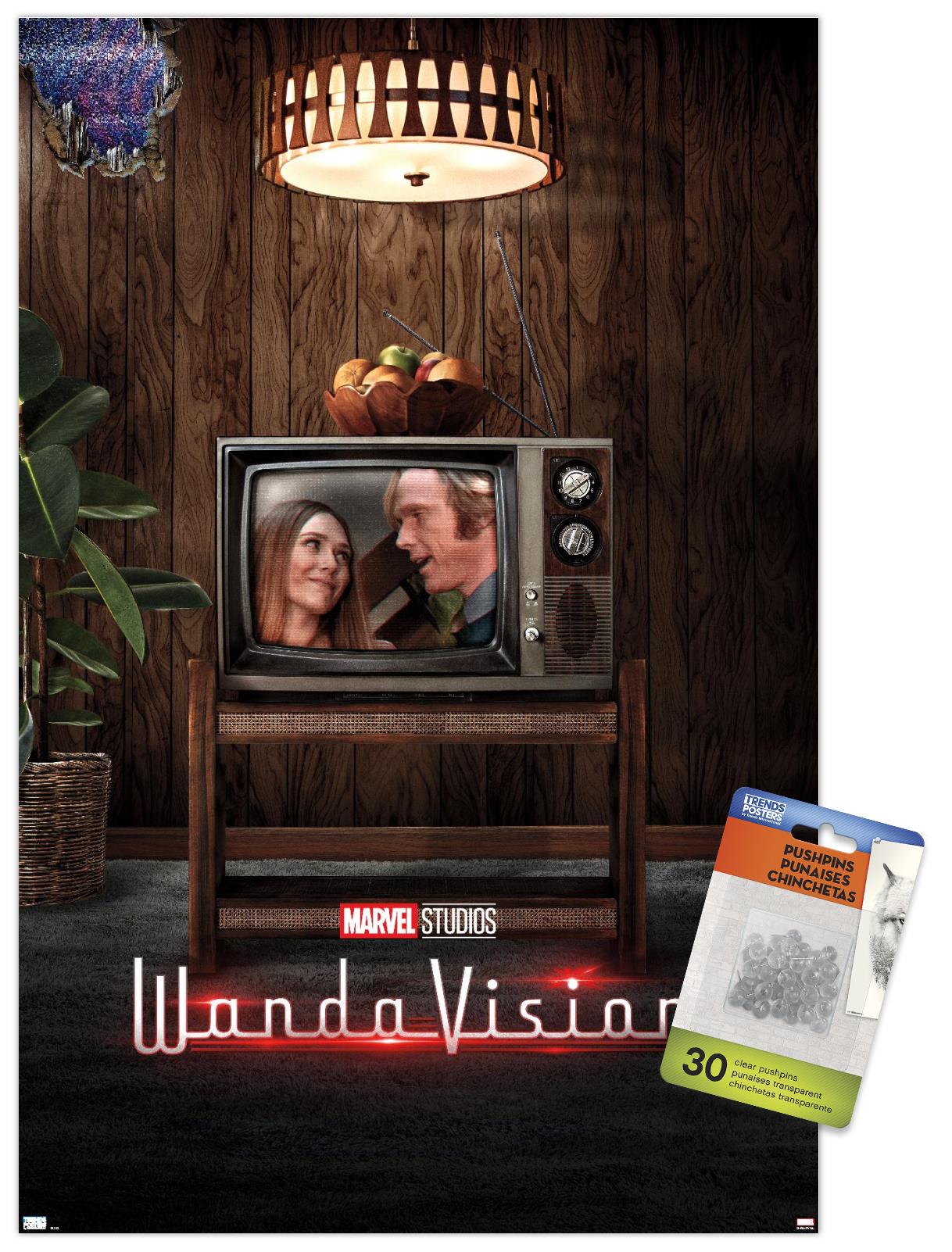 Marvel WandaVision - 70's One Sheet Wall Poster with Pushpins, 14.725 ...