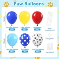 60pcs 12inch Dog Balloons, Royal Blue, Light Blue, Yellow, Red Paw ...