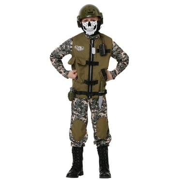 Halloween Boy's Skull Soldier Costume - Walmart.com