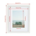 Scholartree 5 PACK 8x10 Wood Picture Frames, 8x10 Matted to 5x7 ...