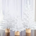 White Artificial Canadian Pine Trees Set by Factory Direct Craft: Add a ...