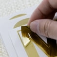 BAZIC 2" Gold Metallic Color Alphabet Numbers Stickers (72/Pack) [3827 ...
