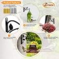 Hanging Plant Bracket, 12 Inch Wall Mount Hanger, Rust-Resistant Metal ...