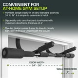ProsourceFit Multi-Grip Lite Pull Up/Chin Up Bar, Fitness Exercise Tool ...