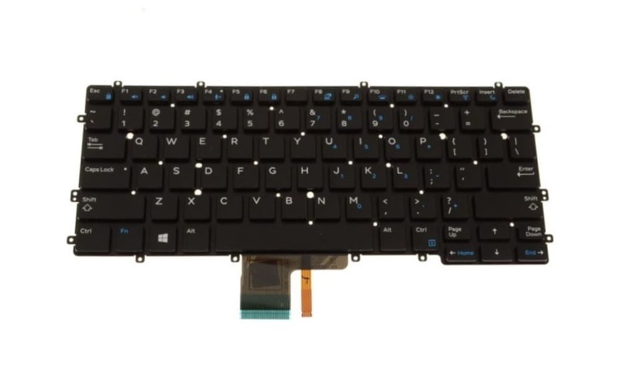New Genuine Dell Latitude 13 7370 US Backlit Keyboard NSK-LZABC ...