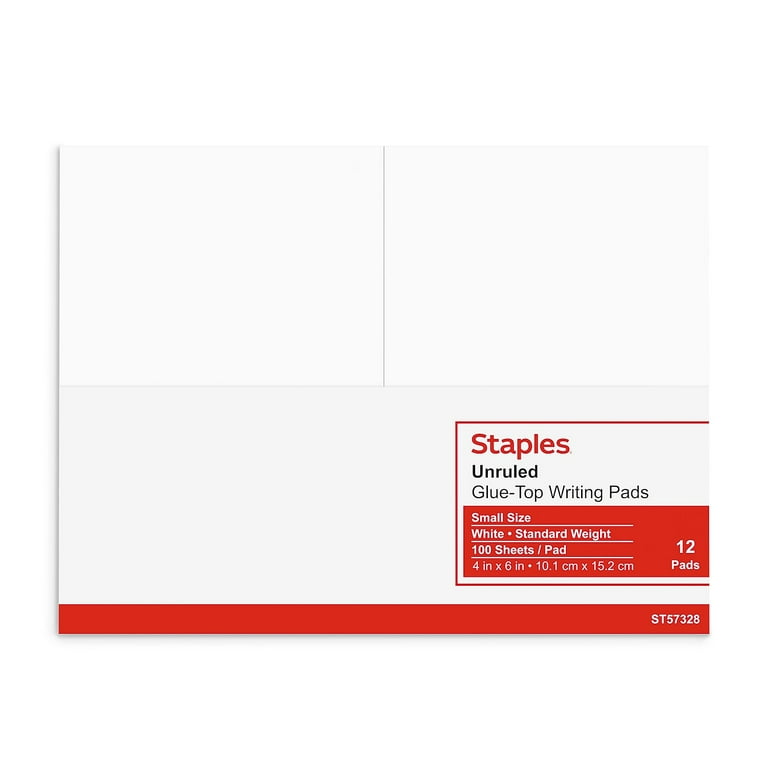 Small Legal Pads 5x8 Staples Notepads 5 X 8 Narrow Canary 50 Sheets/Pad ...