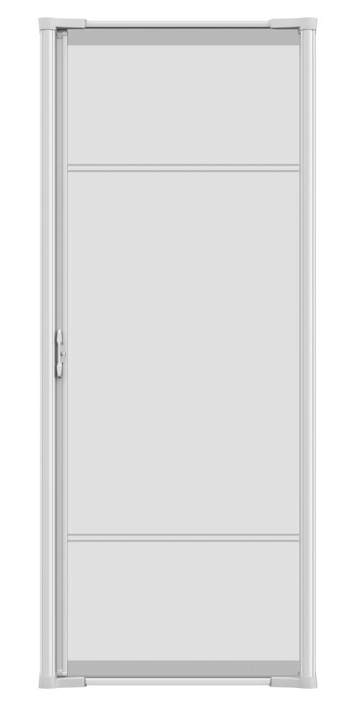 COOL Single Retractable Door Screen-White (for 78-in tall x 32-in to 36 ...