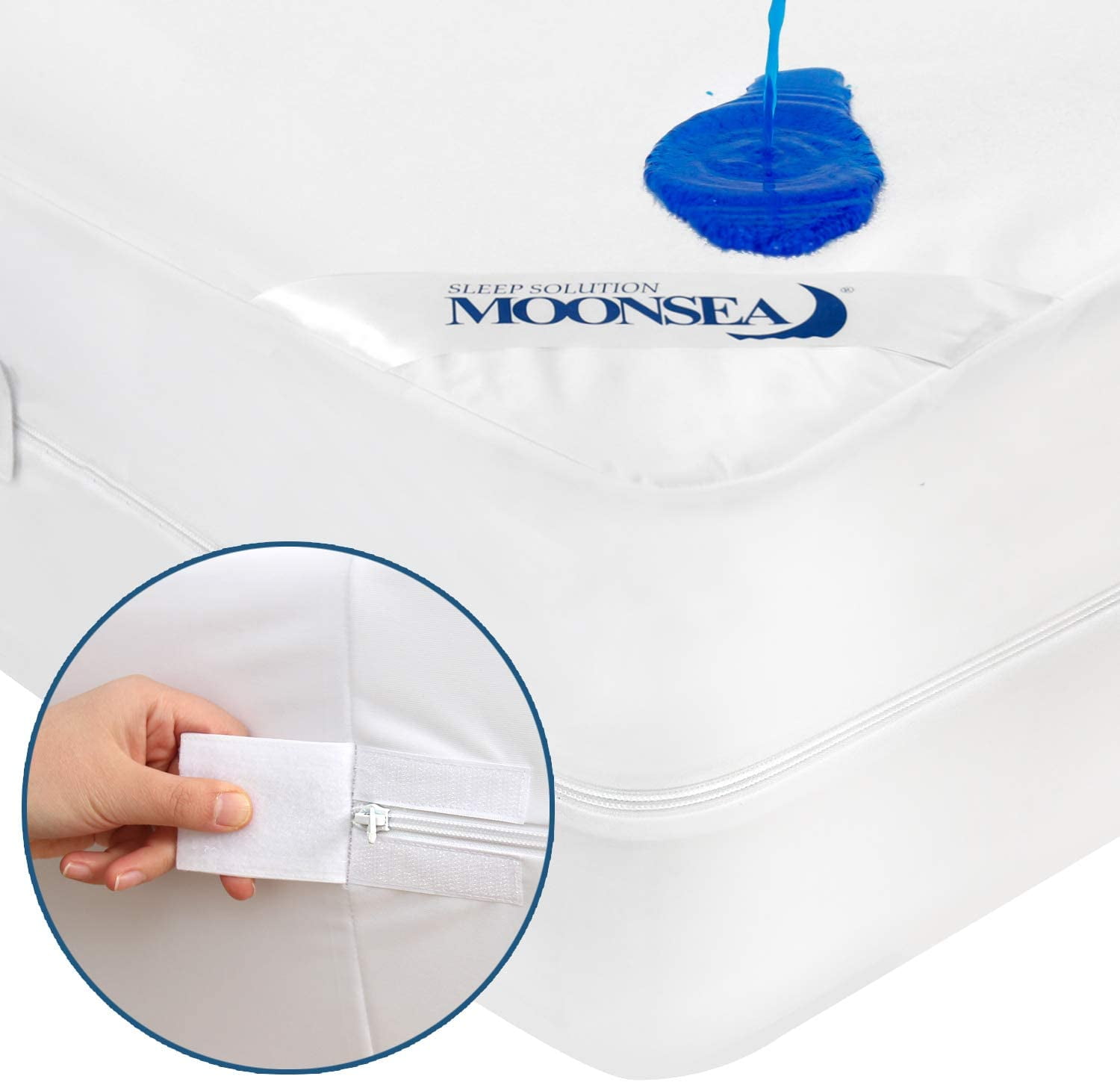 Zippered Waterproof Mattress Protector Encasement Queen Zippered 6