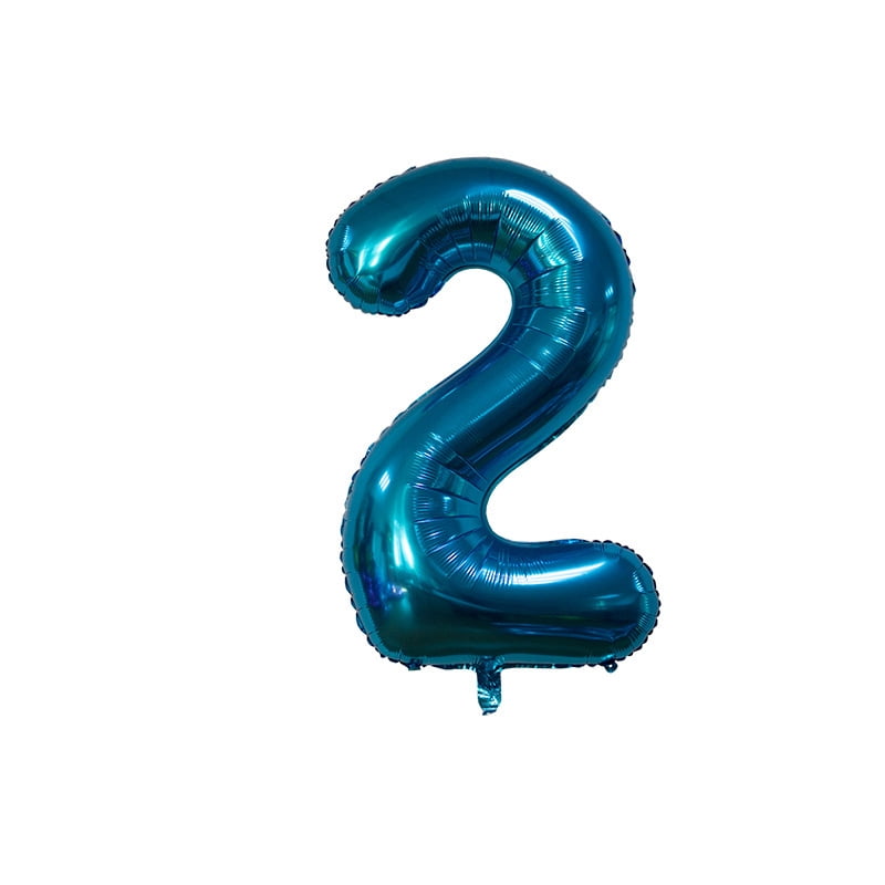 Lunsy 32 inch Large Size Giant Number Foil Balloons 0 to 9 Helium Party ...
