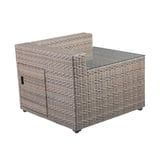 Steve Silver Tamyra Corner Side Table & Ottoman - Walmart.com
