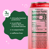 Bloom Pop Prebiotic Soda, Shirley Temple, 12 fl oz Can - Walmart.com