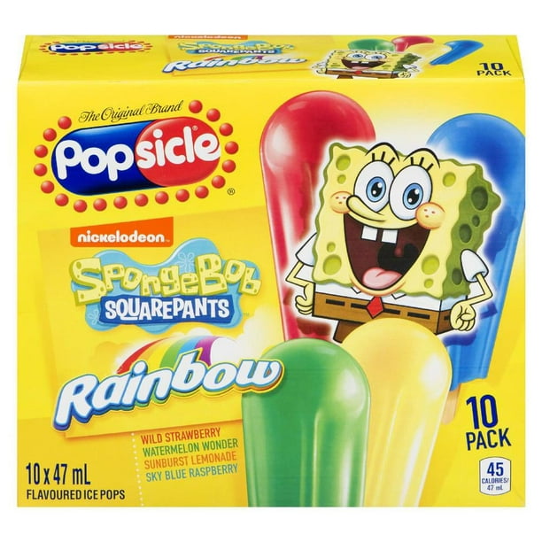 Popsicle Spongebob Squarepants Rainbow Ice Pops 470 PC - Walmart.ca