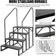 SHZOND RV Steps with Handrail, 4 Steps Hot Tub Steps with Handrail, RV ...