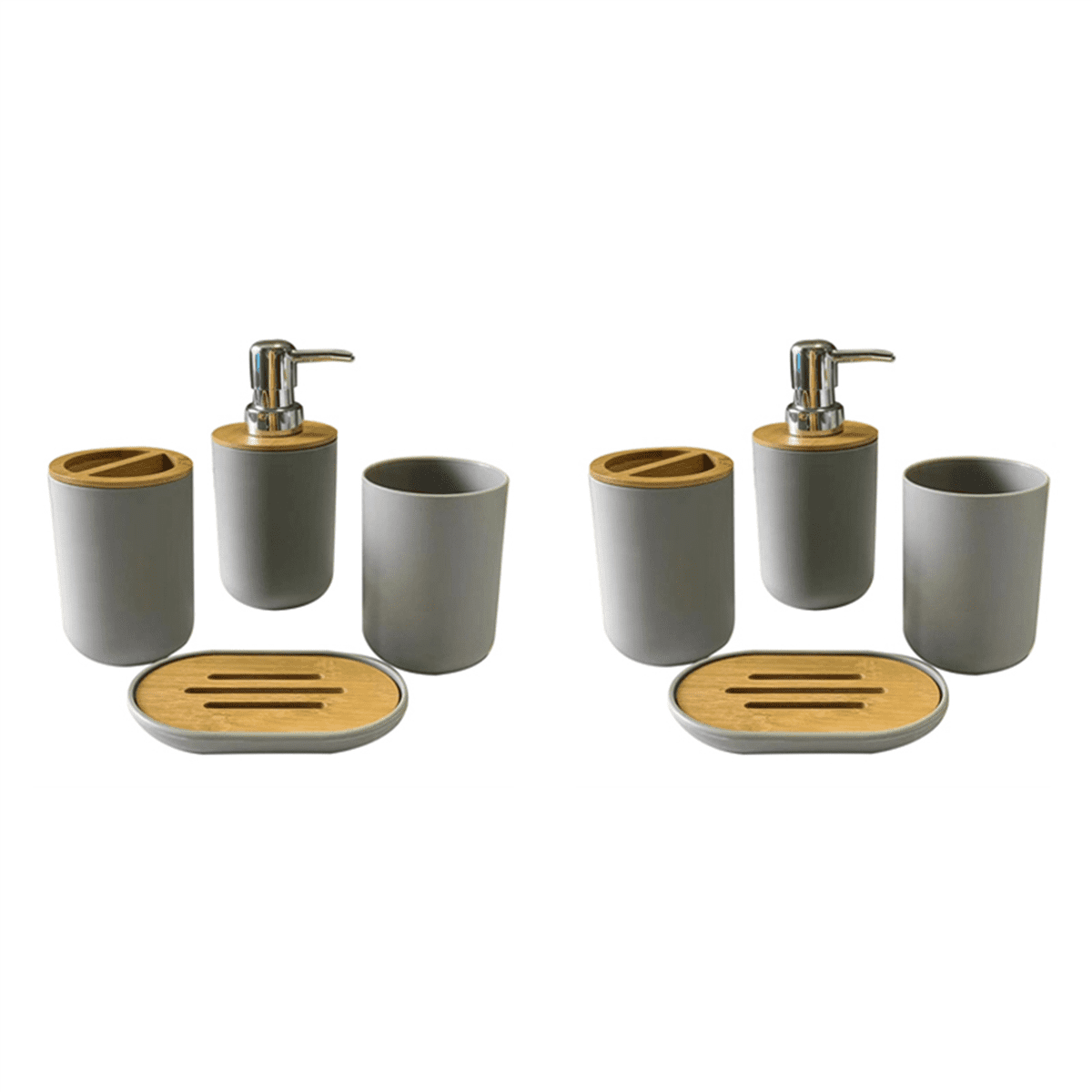 Click here for Unbranded 2x Bathroom Accessories Set Soap Dispens... prices