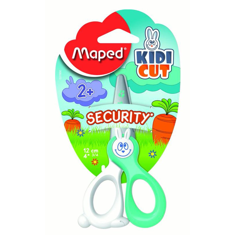 Maped Kidicut Pre-School Safety Scissors 4.75" / 12cm - Walmart.com ...