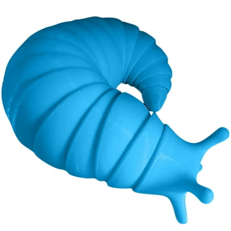 Small Fidget Slug 3D Printed Articulated Slug Toy Flexible and Stretchy ...