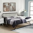 Lexicon Constance Twin Size Daybed with Trundle, Full Metal Frame and ...