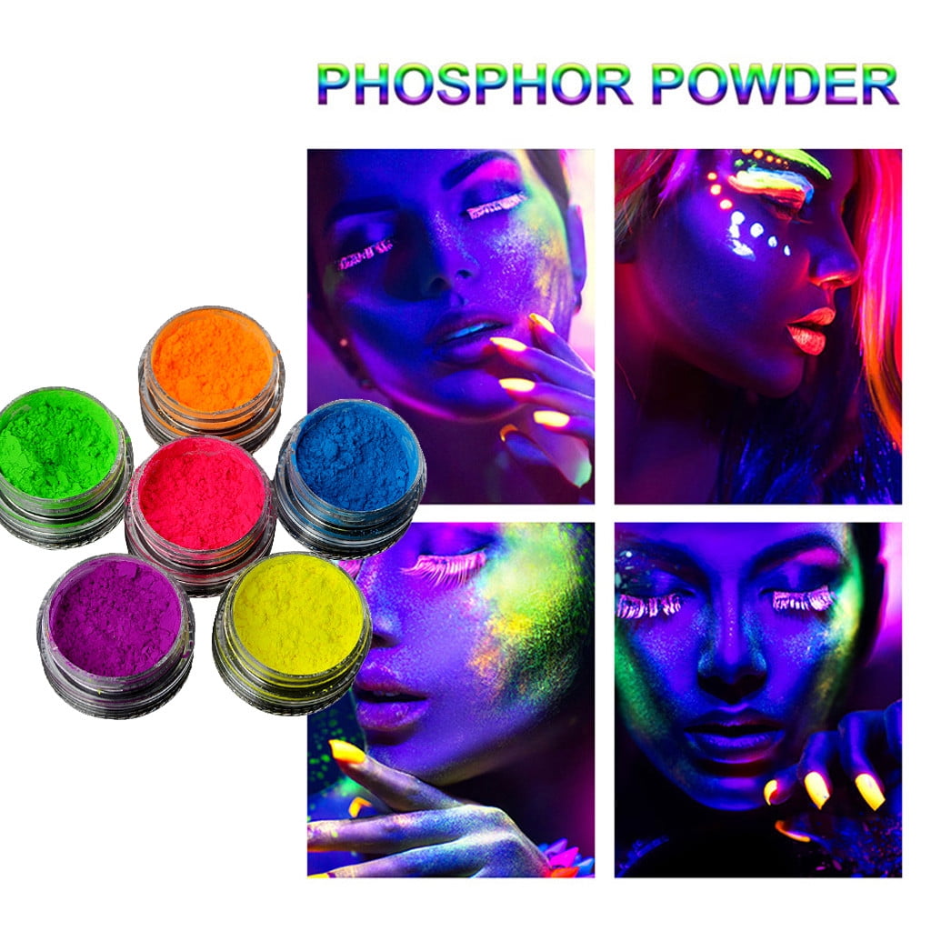 ertutuyi the glitter nail 6ml fluorescent dark in powder neon powder ...