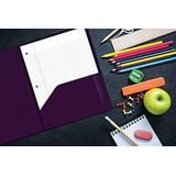 Extra Heavyweight Purple Plastic 2 Pocket Portfolio Folders, 12 Pack ...