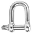 M25 Screw Pin Anchor Shackle 304 Stainless Steel Heavy Duty D‑Shape ...
