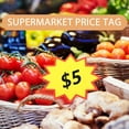 10Pcs Price Labels Supermarket Price Tags Retail Price Signs Paper ...