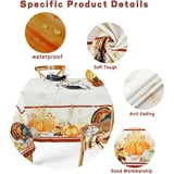 Thanksgiving Tablecloth Turkey, Fall Pumpkin Rectangle Table Cloths 60 ...