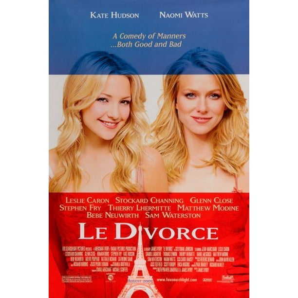 Le Divorce Movie Poster 24Inx36In Poster Art Poster 24x36 Unframed, Age ...