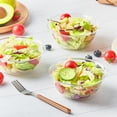 12 oz Clear Disposable Plastic Bowls, 50 Pack Hard Plastic Party ...