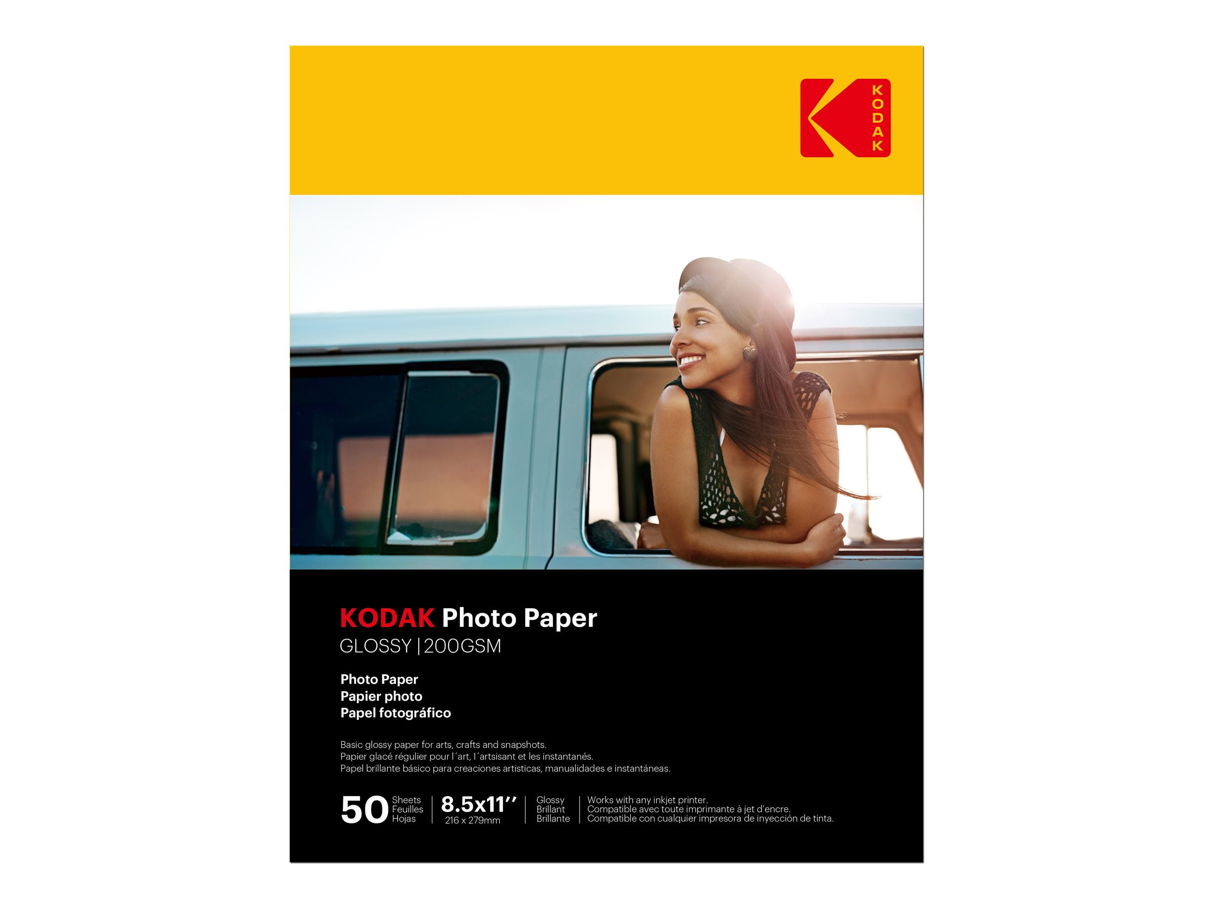 Photo Paper, 8 Mil, 8.5 X 11, Glossy White, 50/pack | Bundle of 5 Packs ...