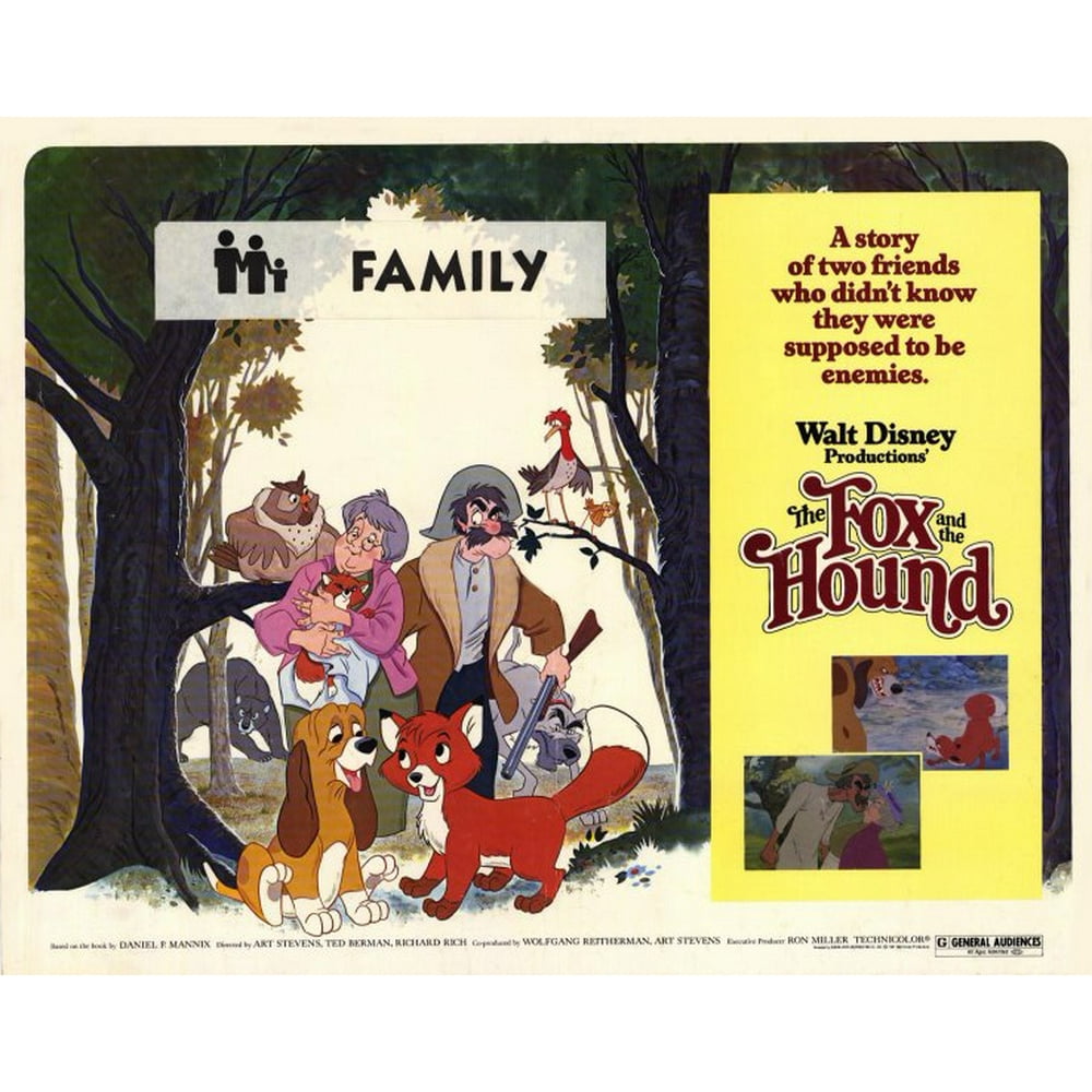 The Fox and the Hound - movie POSTER (Style A) (11" x 14") (1981 ...