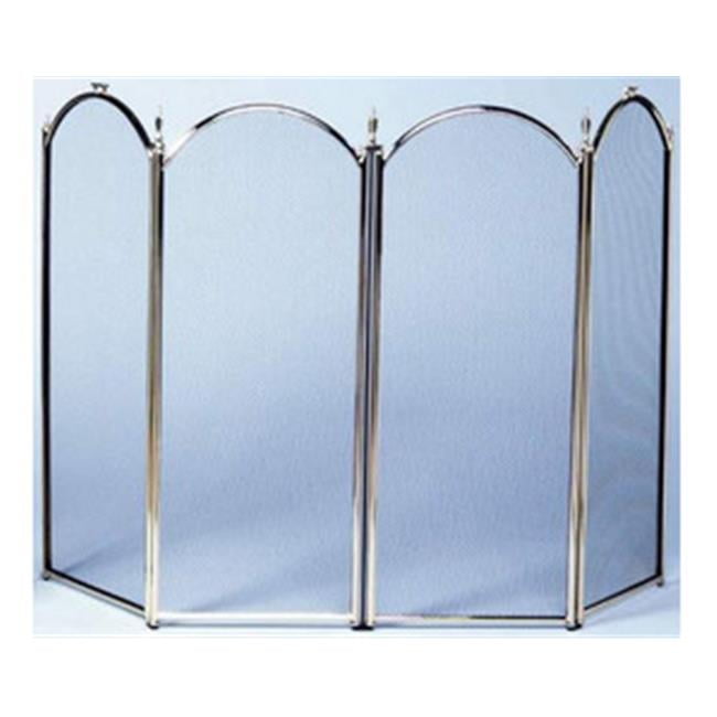 4 Fold Polished Brass Screen- S-2113 - Walmart.com