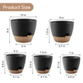 Self Watering Plant Pots with Drainage Holes and Saucers Indoor Outdoor ...