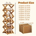 2026 Bamboo Shoe Rack, Slim Narrow Corner Shelf for No Setup, Versatile ...